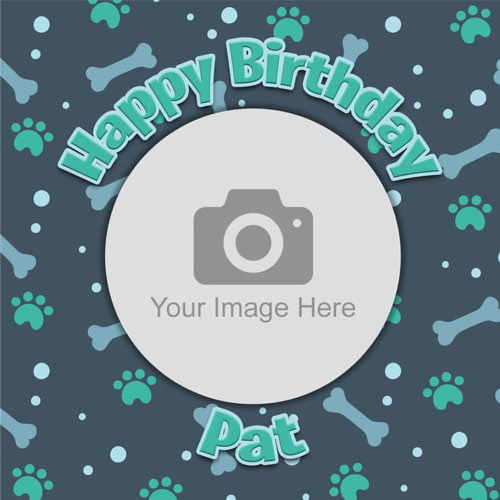Paw Prints Photo Cake Topper - Eat Your Photo