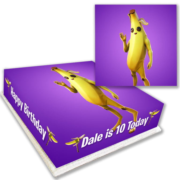 Peely Fortnite Birthday Cake - Eat Your Photo