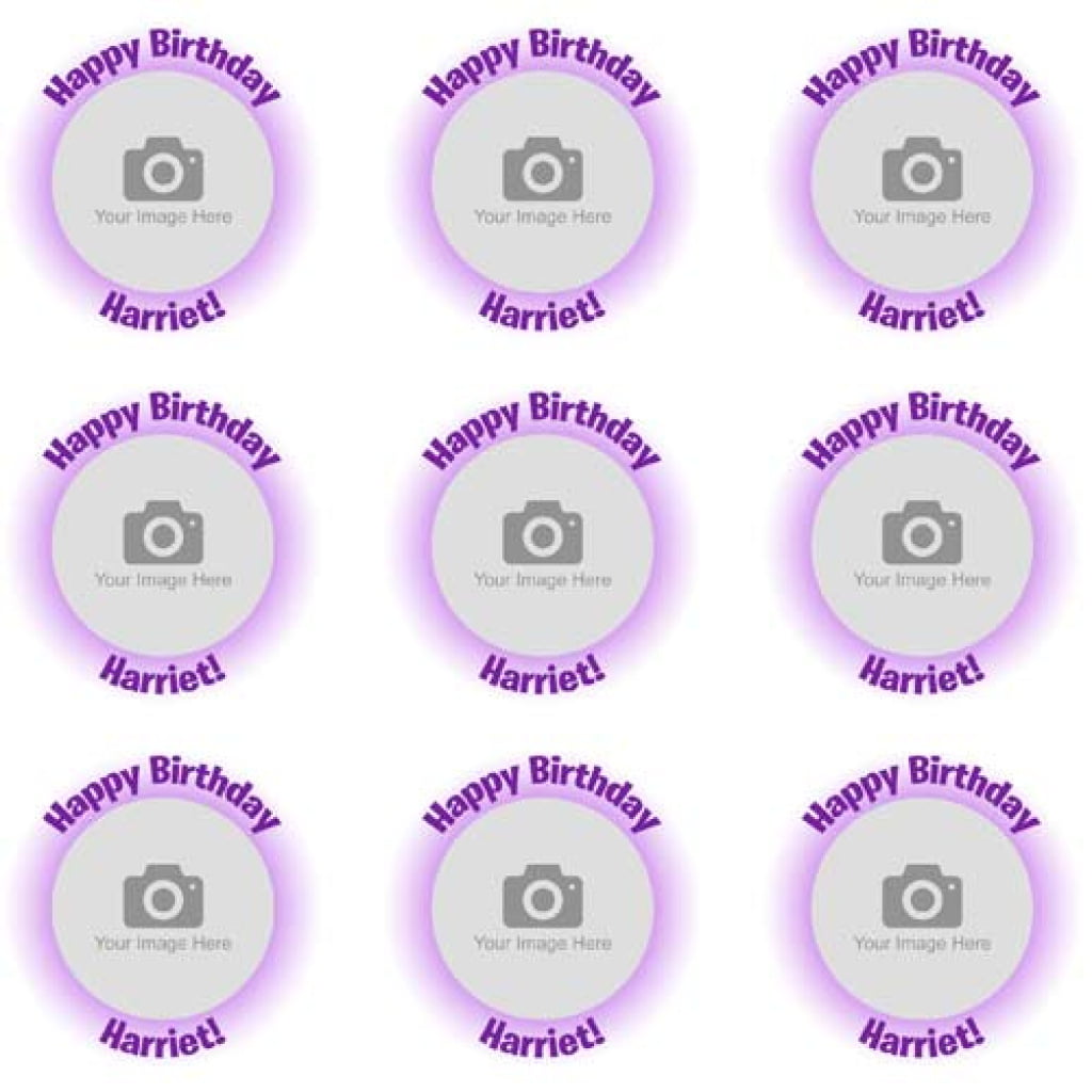 Custom Cupcake Toppers | Same Day Dispatch | EatYourPhoto