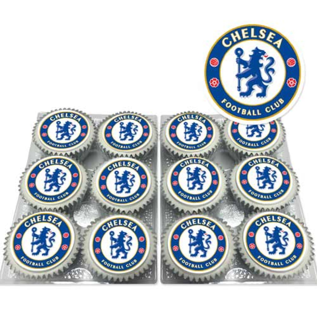 Chelsea FC Cupcakes - Eat Your Photo